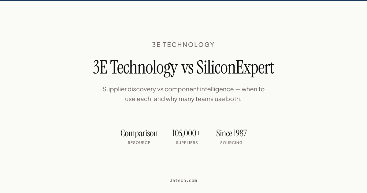 3E Technology vs SiliconExpert — Which Tool Does What? | 3E Technology